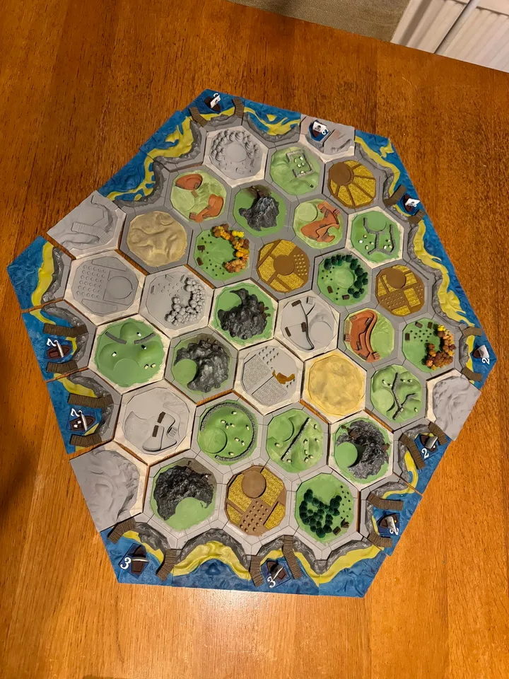 Settlers of Catan Number Tokens by SnowDan91 | Download free STL model ...