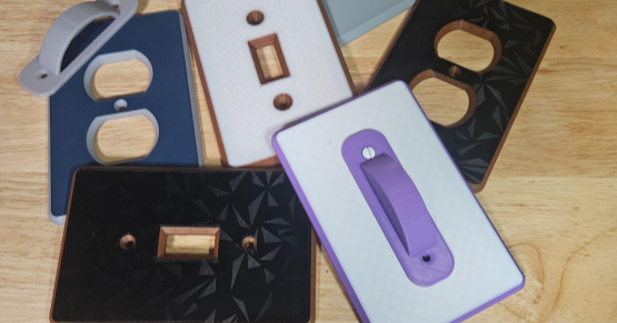 Simple Light & Outlet covers W/ Switch Guard by CLS | Download free STL ...