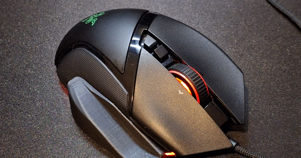 Razer Basilisk Ring Finger Rest by ignicao | Download free STL model ...