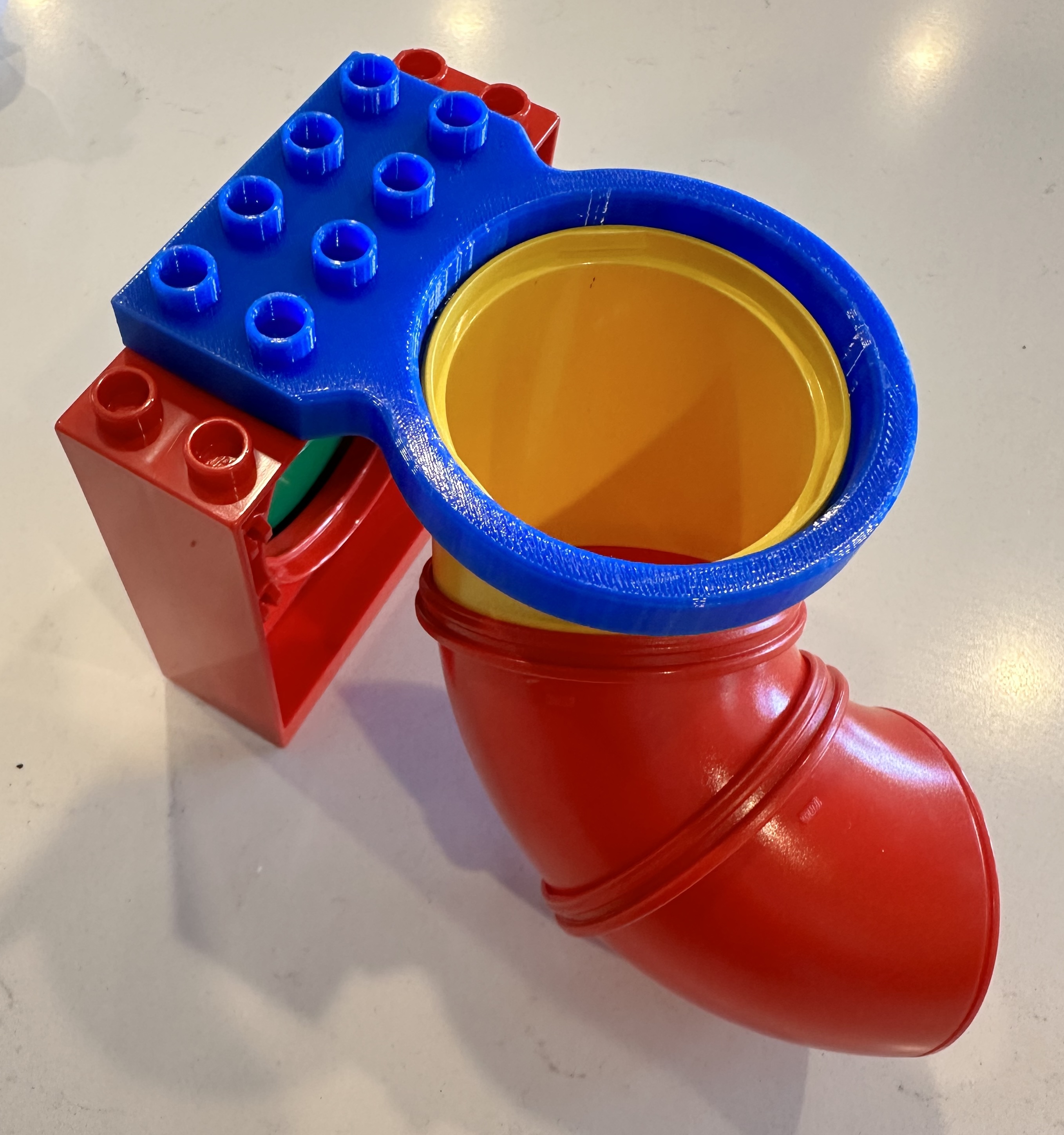DUPLO-Compatible Ball Tube Holder (Vertical) by OhGiraffe | Download ...