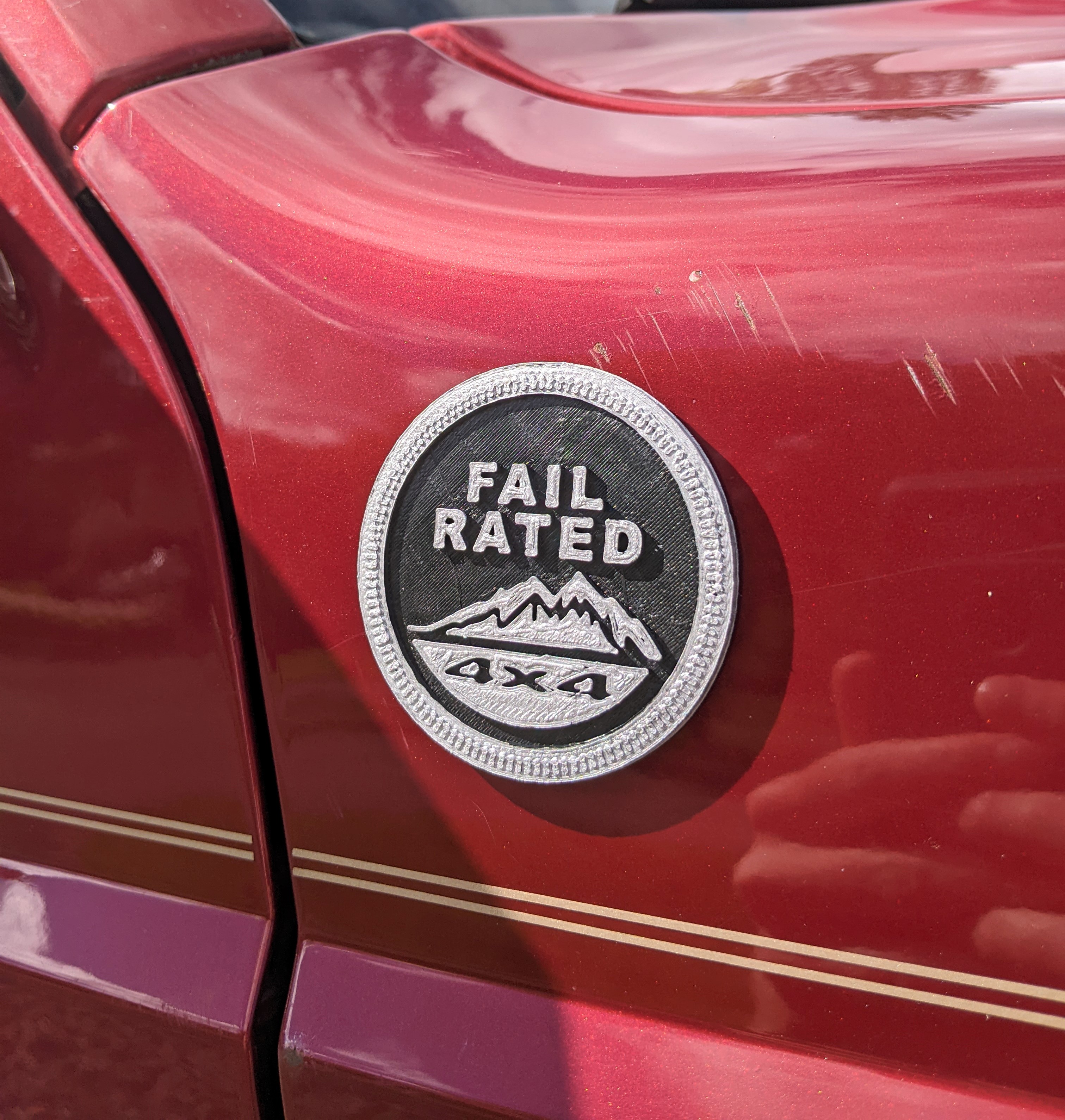 FAIL RATED Badge/Emblem for Jeep and other 4x4s by buttsisfun ...