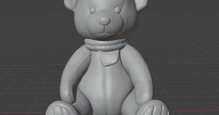 Teddy Bear With Scarf by Cipis | Download free STL model | Printables.com