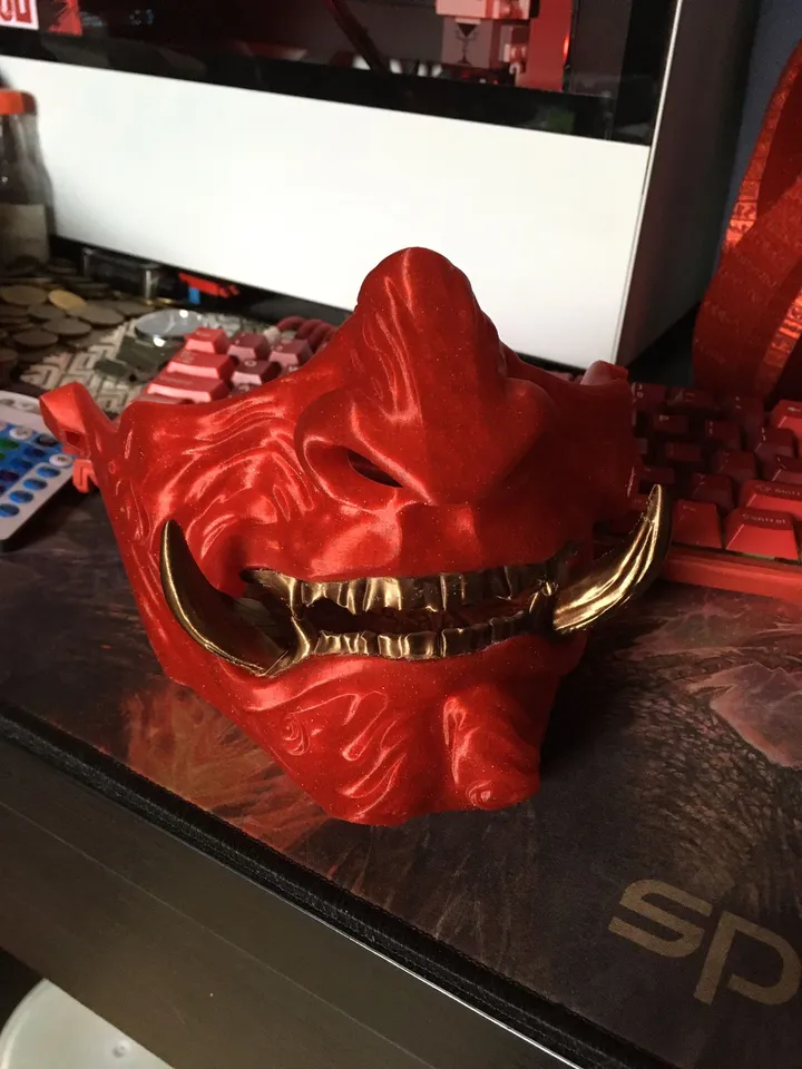 Samurai Mask Model 2 - Separated teeth by Andrija Nikolic | Download ...