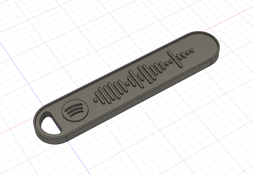 Spotify Song Keychain (Editable) by BluCheese | Download free STL model ...