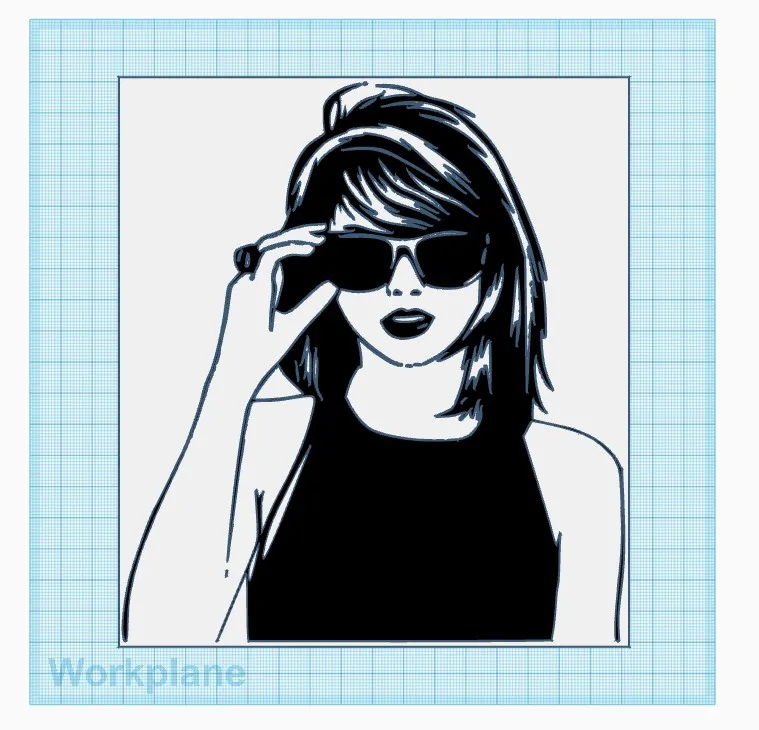 Taylor Swift Silhouette Decor Multicolor by Axor | Download free STL ...