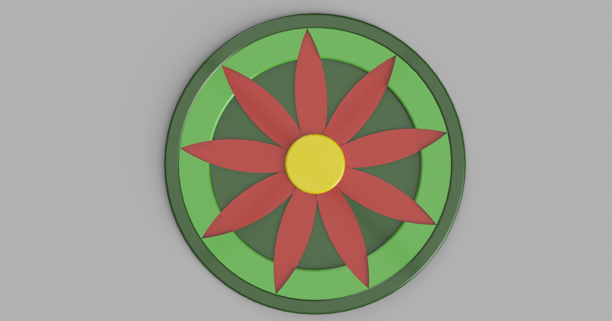 flower coaster by Delta Protogen | Download free STL model | Printables.com
