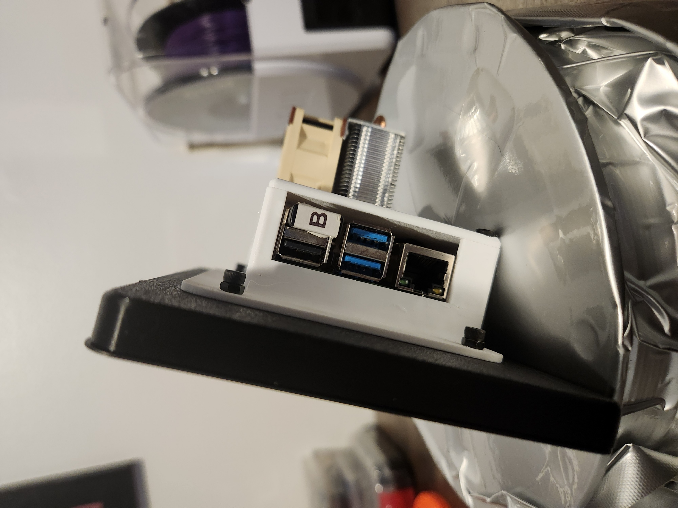 Raspberry Pi 4 Case for Pi 7" Display and Ice-Tower by FahZy | Download ...