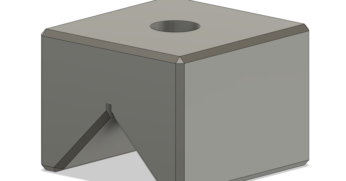 Parametric V Block Drilling Guide By Galaxy Fabrications Download Free Stl Model