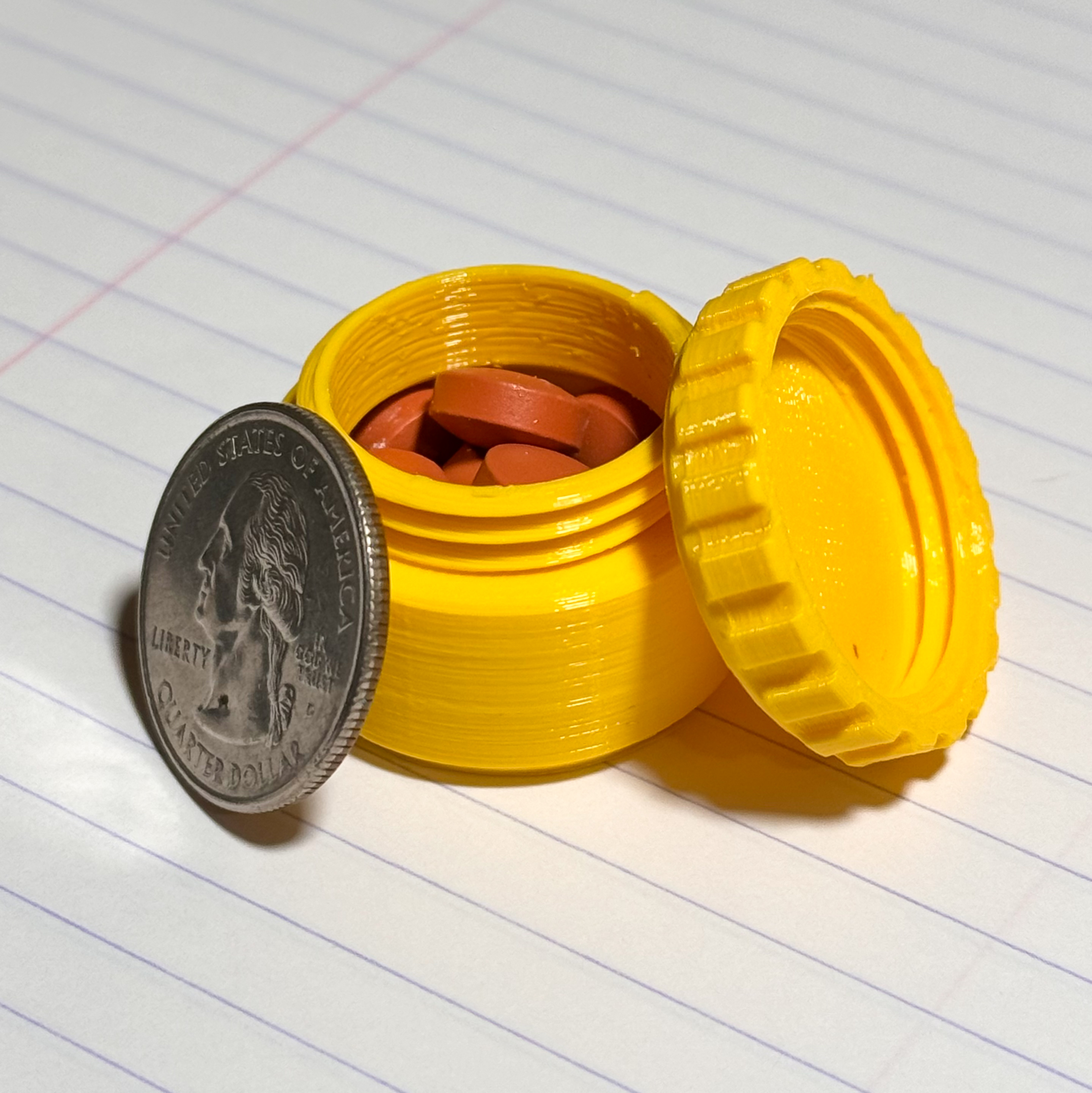 Mini Travel Pill Container by Brooke | Download free STL model ...