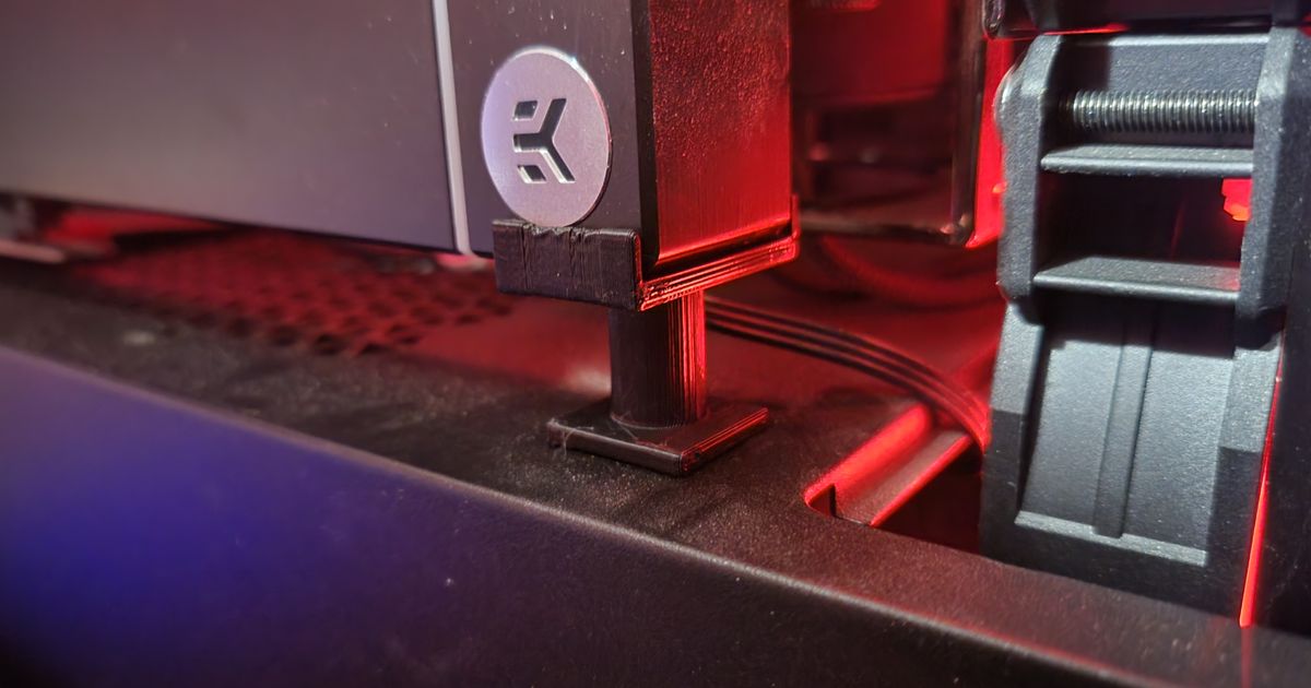 3080TI Vertical Mount Support w/ EK Vector Water Block by Beemer889 ...