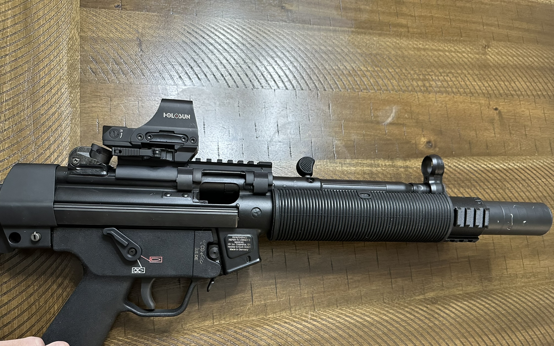 MP5-SD Shroud V4 (Optional Pic Rails & Tri-Lug Support) by c | Download ...