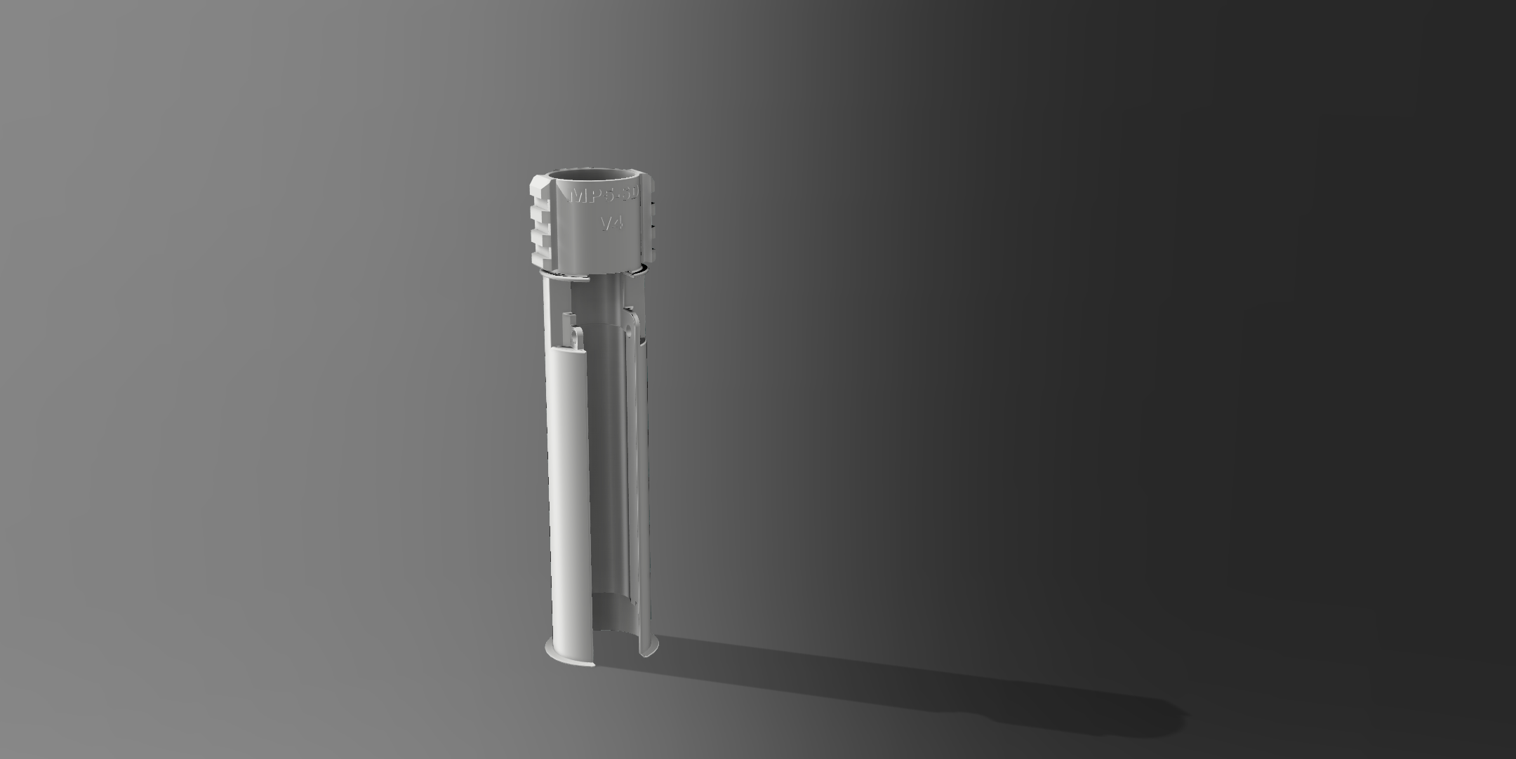 MP5-SD Shroud V4 (Optional Pic Rails & Tri-Lug Support) by c | Download ...