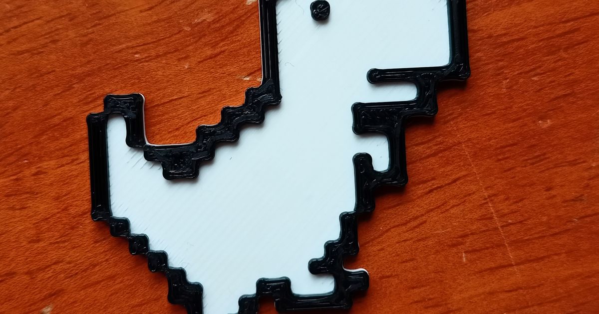 Offline T-REX dinosaur keychain by Tarman33 | Download free STL model ...