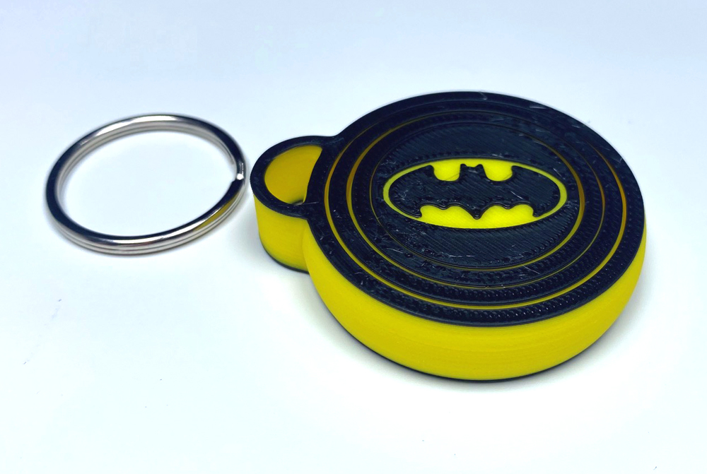 BATMAN Fidget Gyroscope Keychain Spinner (Print-In-Place) by MAKERTEAM ...