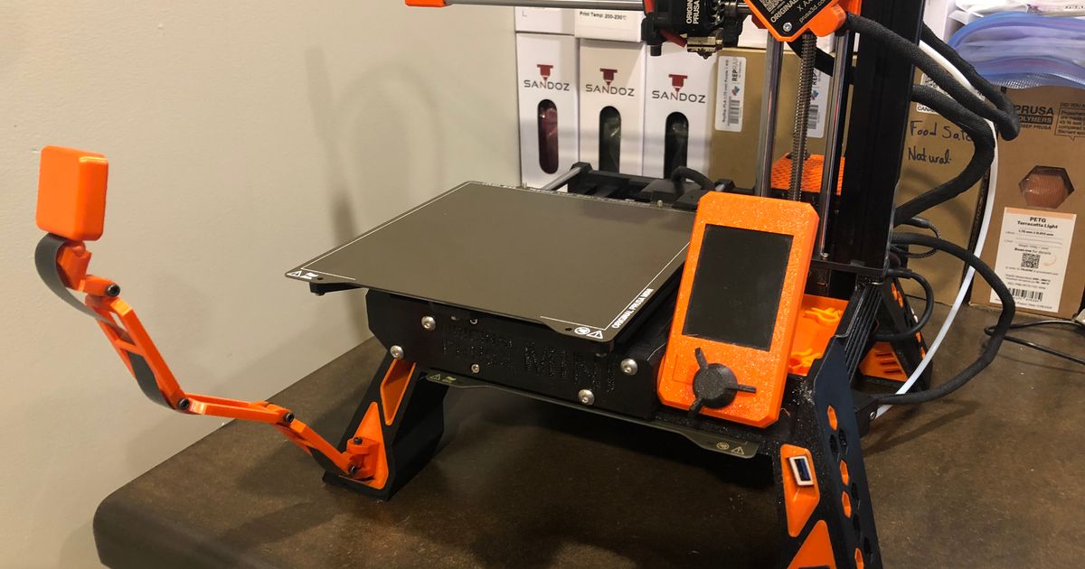 Prusa Mini Base - Camera Arm support by drewgraham80 | Download free ...