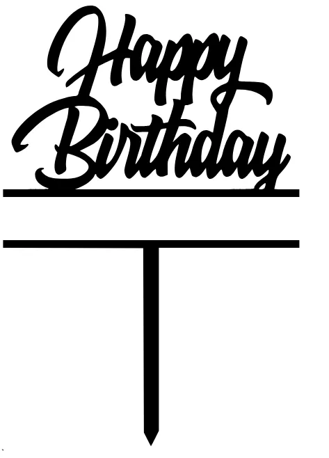 Customizable Caketopper by Wenzi | Download free STL model | Printables.com
