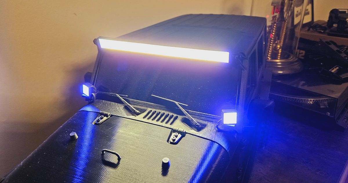 Light Bar + Side Lights for 3DSets Model 5 Rancher (Jeep Wrangler) by ...