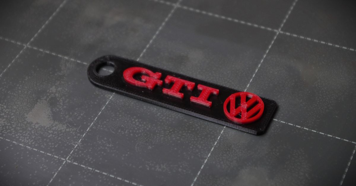 Volkswagen Golf GTI Keychain Remixed by Acheituno - MakerWorld