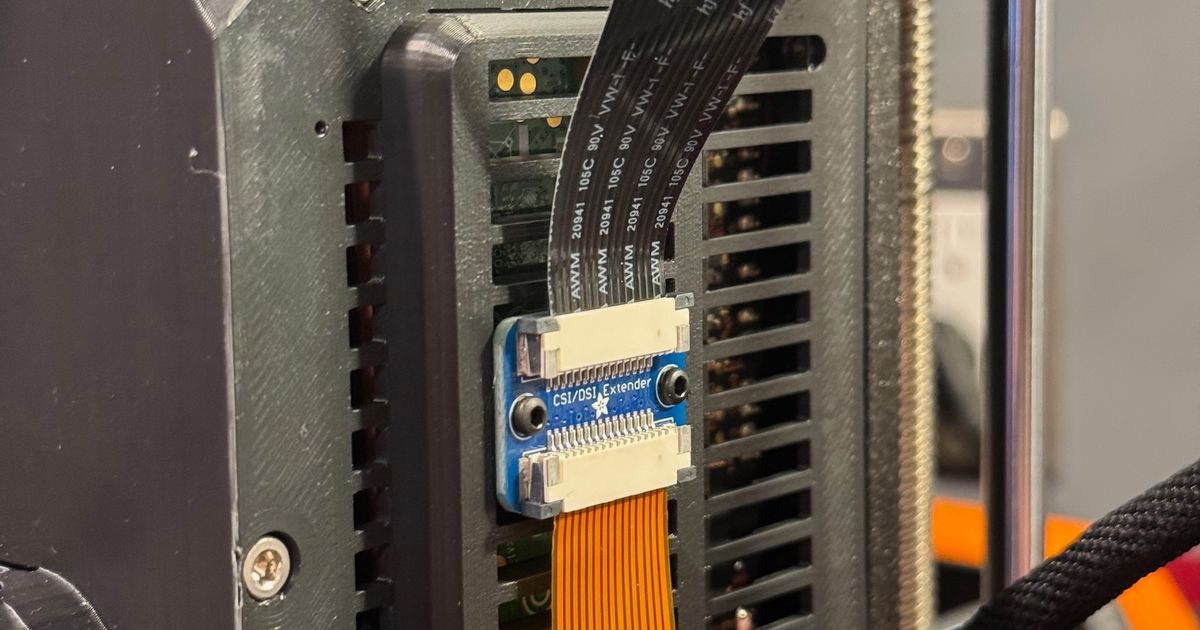 PrusaLink Raspberry Pi Cover with Adafruit CSI/DSI Thingy Mount by ...