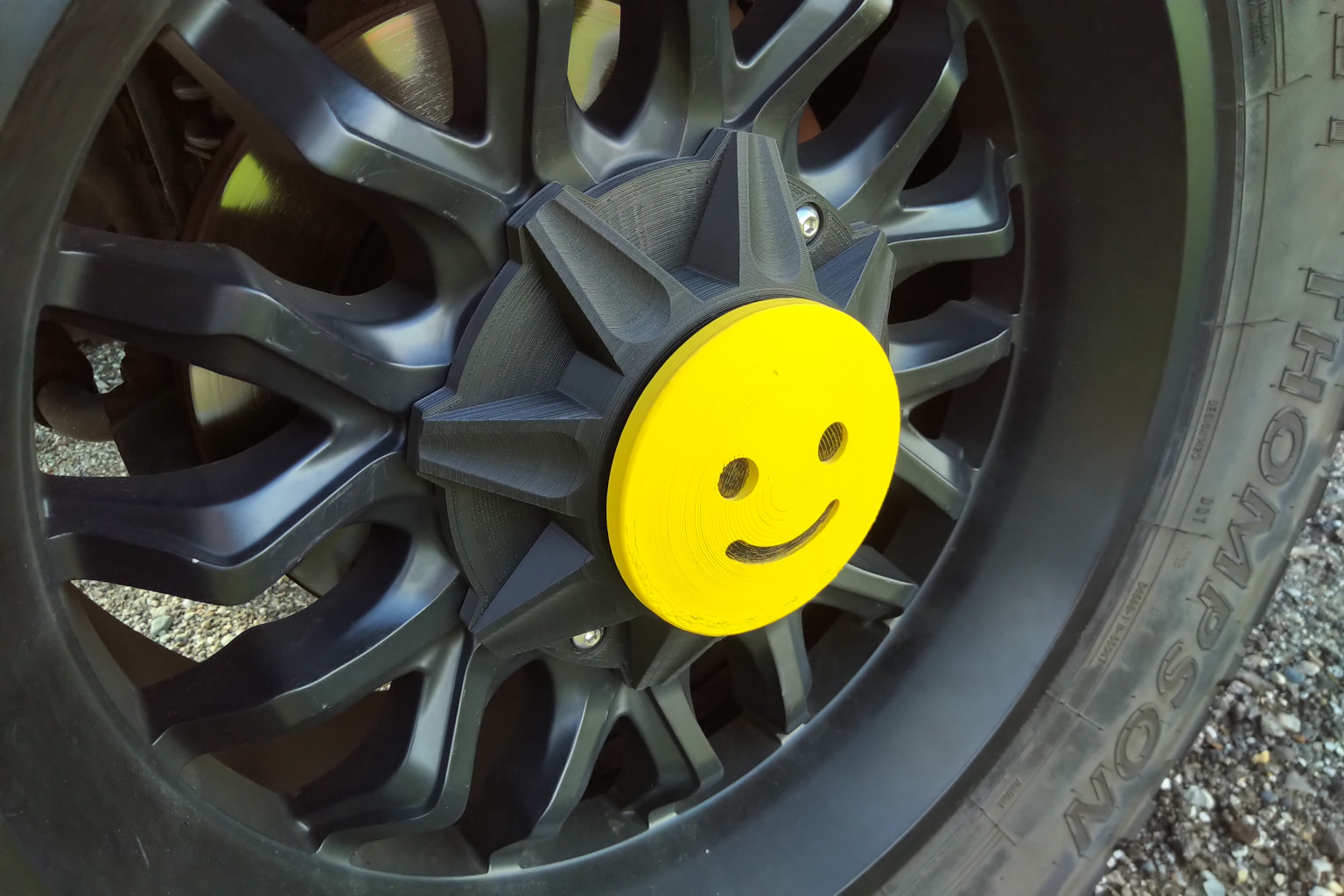 Smiley Face Hubcap for Mickey Thompson Wheels by HalfwitTomfoolery ...