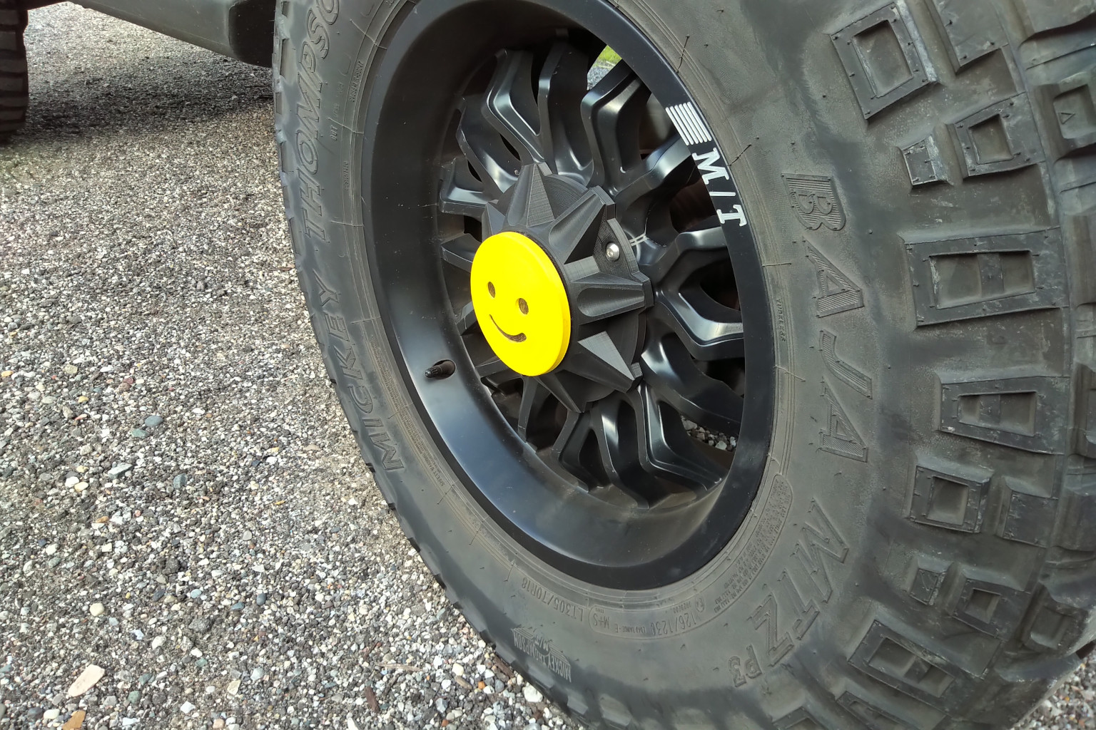 Smiley Face Hubcap for Mickey Thompson Wheels by HalfwitTomfoolery ...