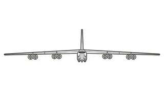 B-1B - Front View - Silhouette by Chris D | Download free STL model ...