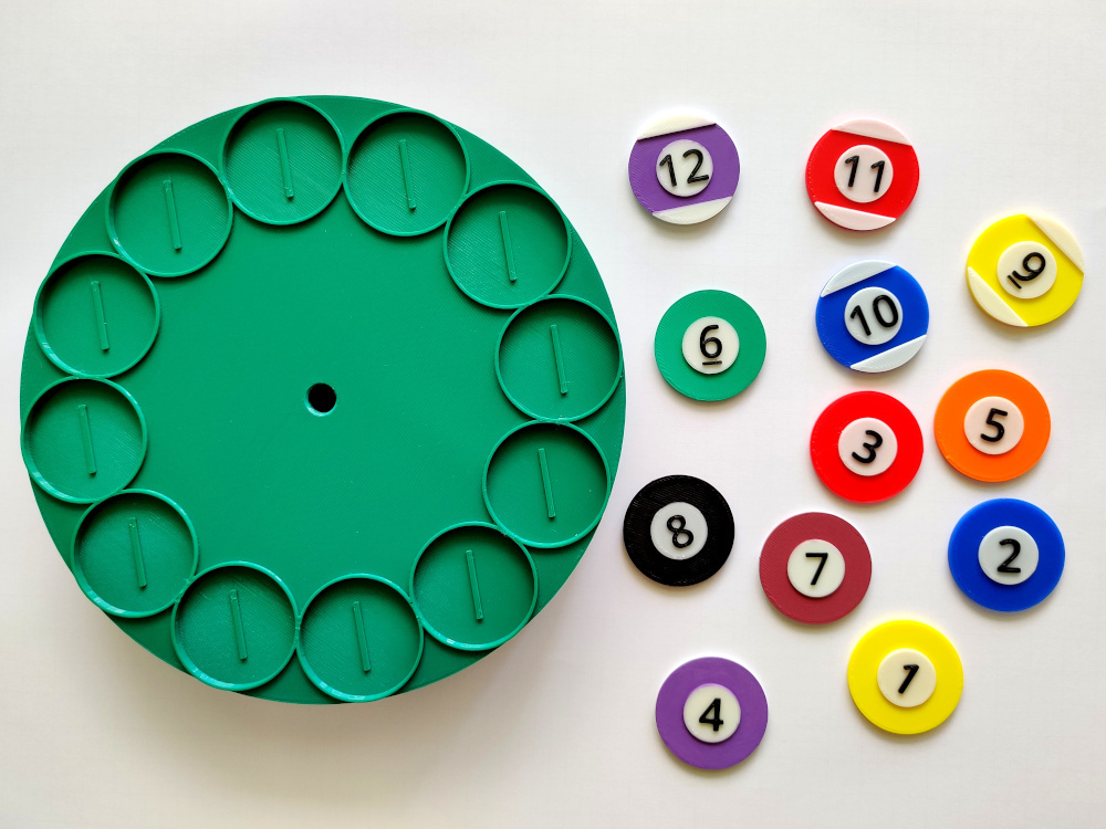 Pool Billard Clock by PhilippHee | Download free STL model | Printables.com