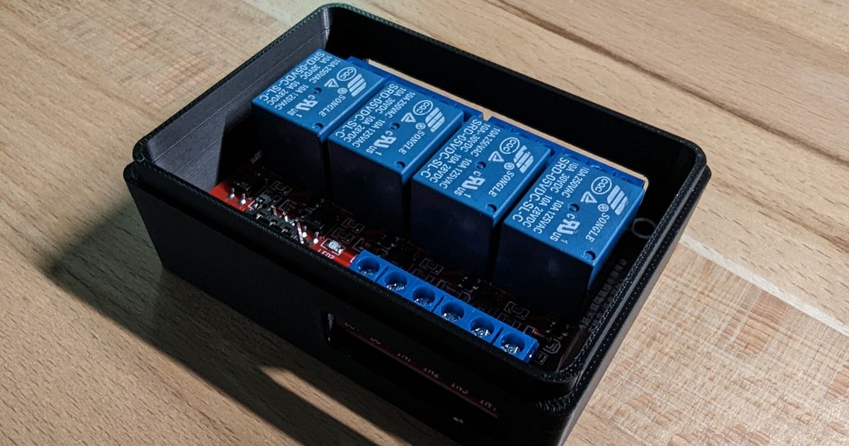 4 Channel Relay Case / Realis Gehäuse by Toll Gedruckt | Download free ...