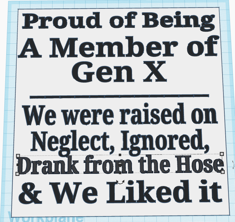 Gen X Sign por Phantom Printer | Descargar modelo STL gratuito ...