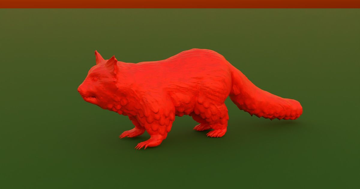 Red Panda (lumpy raccoon) by tduerig | Download free STL model ...
