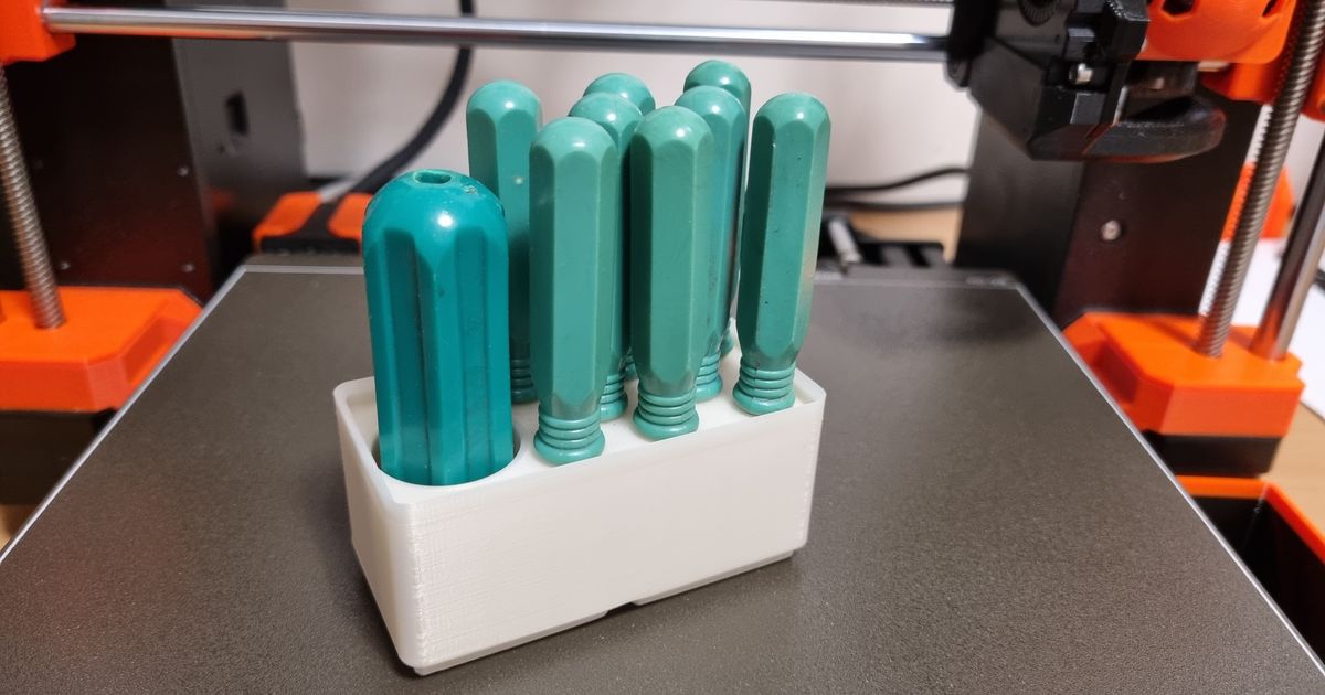 Gridfinity screwdriver holder by cobratec | Download free STL model | Printables.com