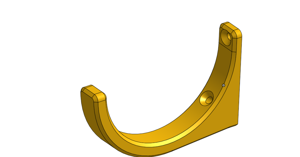 100mm wall hook by riley tisue | Download free STL model | Printables.com