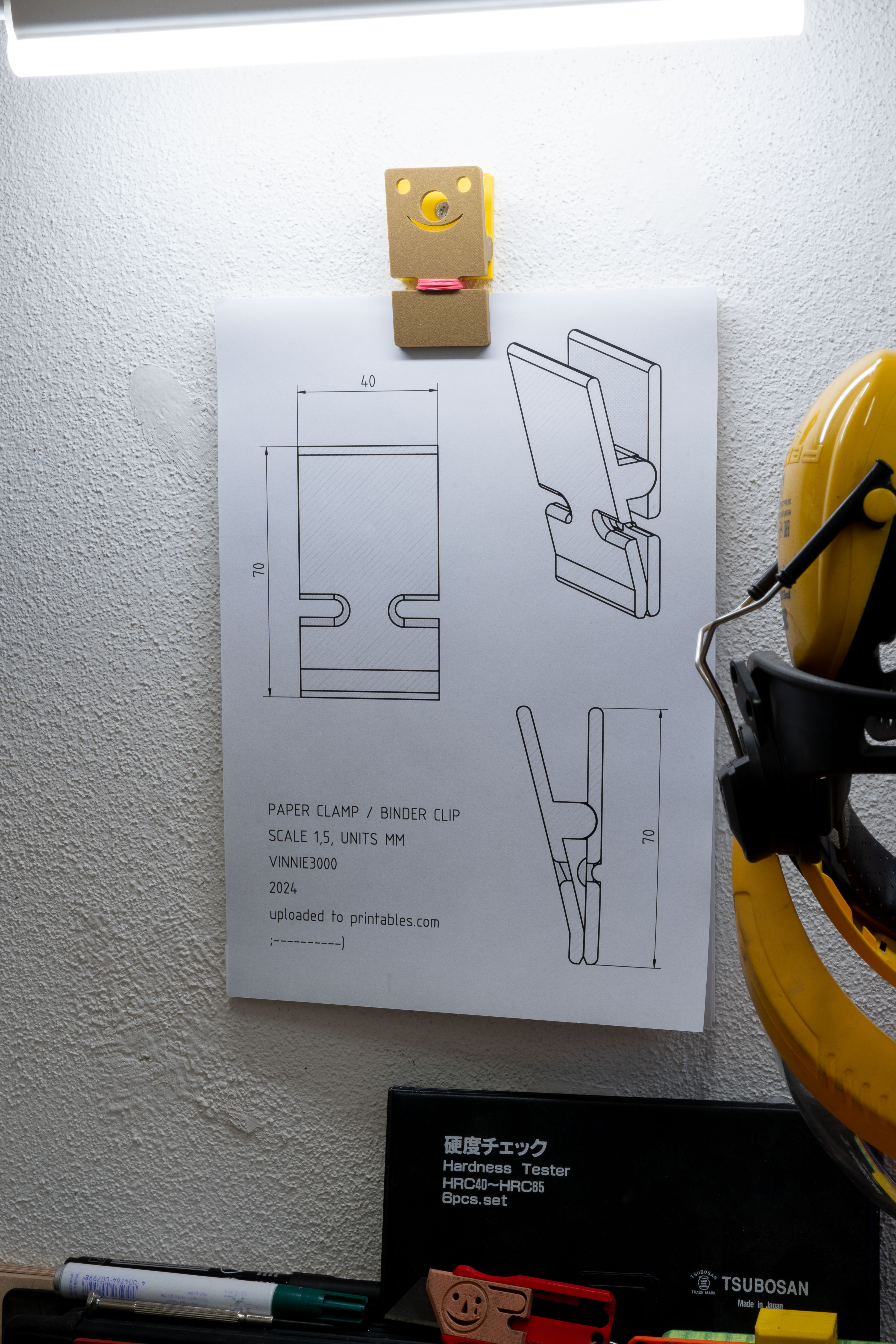 PAPER CLAMP (aka BINDER CLIP) von VINNIE3000 | Kostenloses STL-Modell ...