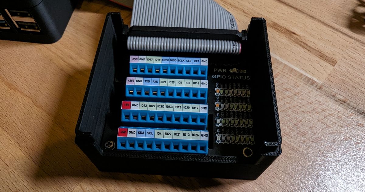 Case for Screw Terminal Hat which fits with Raspberry Pi by Toll ...