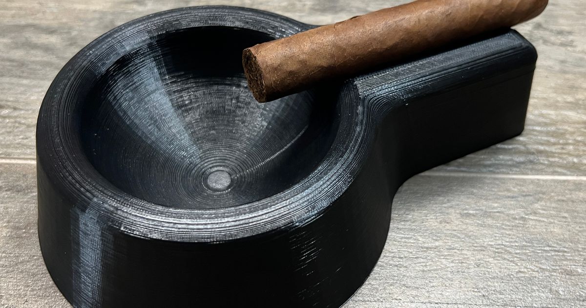 Cigar Ash Tray by Changerang | Download free STL model | Printables.com