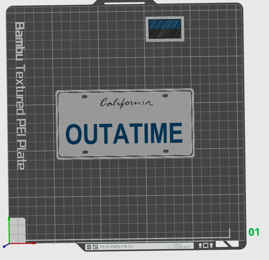 California Licence Plate 1:2 by JamalM | Download free STL model ...