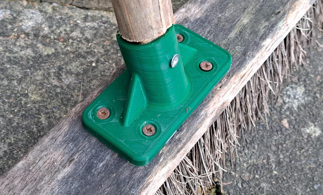 Broom Handle Replacement Bracket (Updated with extra sizes) by SD-3D ... Broom Handle Replacement Bracket (Updated with extra sizes) by SD-3D ...