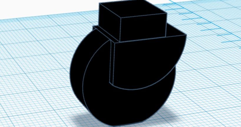 Simple Caster for Desktop Toolbox by bonzai000 | Download free STL ...