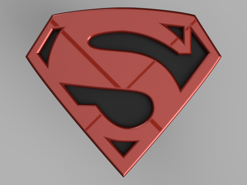 Snap-fit Cufflinks - Superman by Hairing | Download free STL model ...