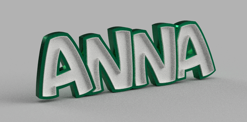 anna first name par 3dco | Téléchargez gratuitement un modèle STL ...