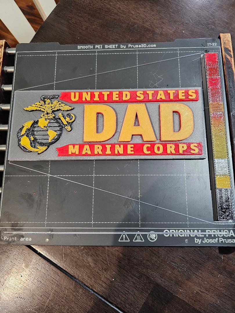 US Marine Dad plaque by Eroh Model Building | Download free STL model ...