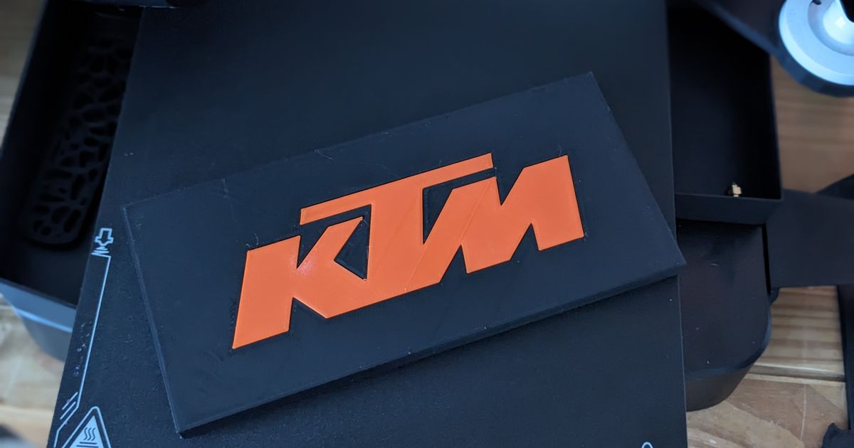 KTM Sign by Jo Pettitt | Download free STL model | Printables.com