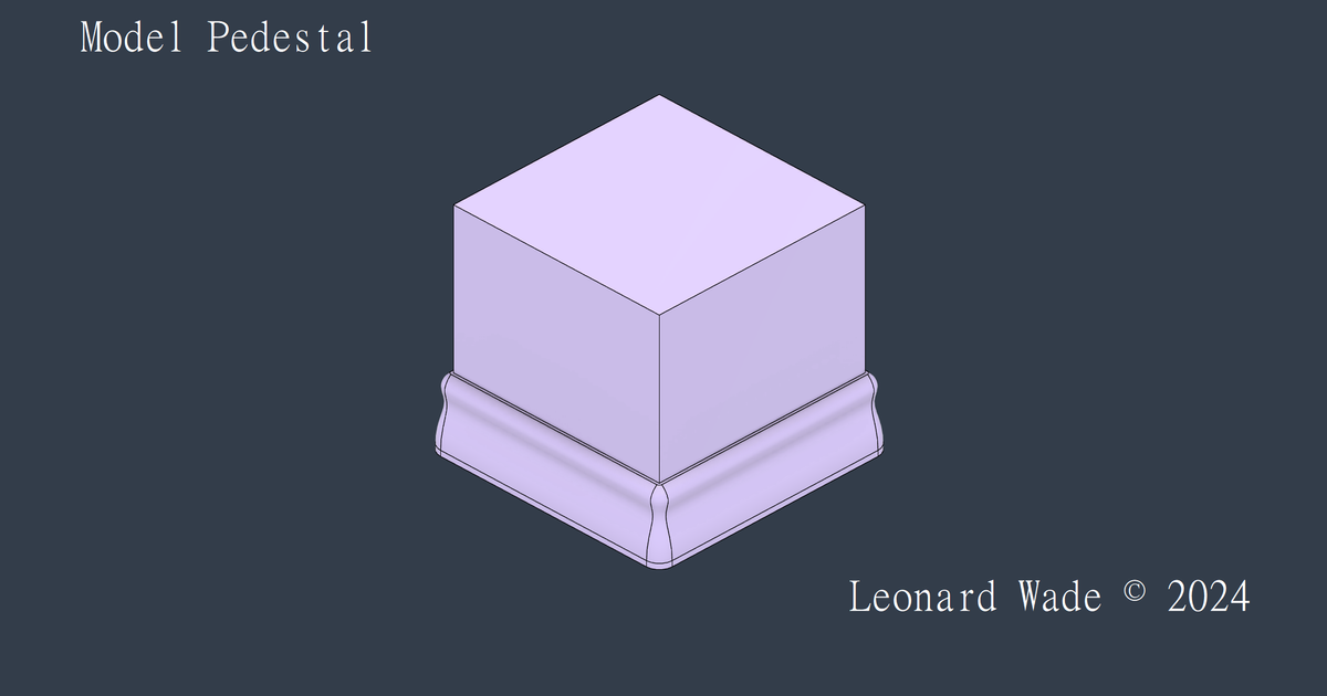 Model Pedestal by Leonard | Download free STL model | Printables.com