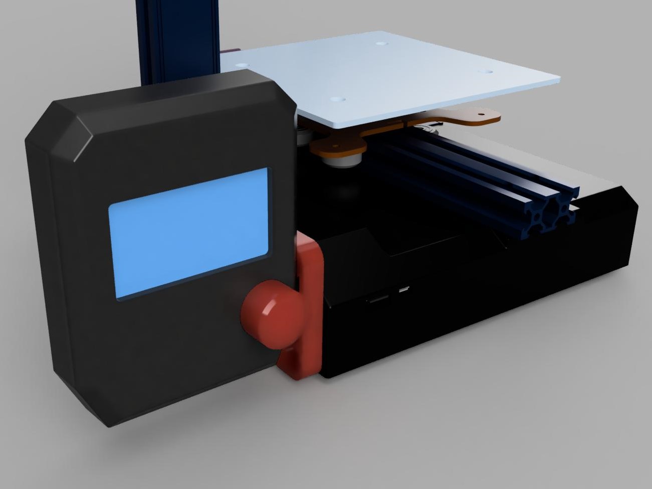 Ender 2 Pro Vertical Screen Mount by crathob | Download free STL model ...