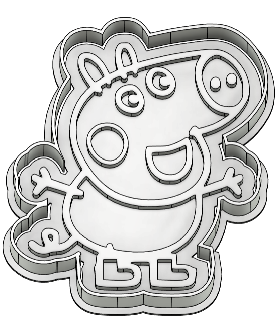 Cortador galletas Gorge Pig by FM | Download free STL model ...