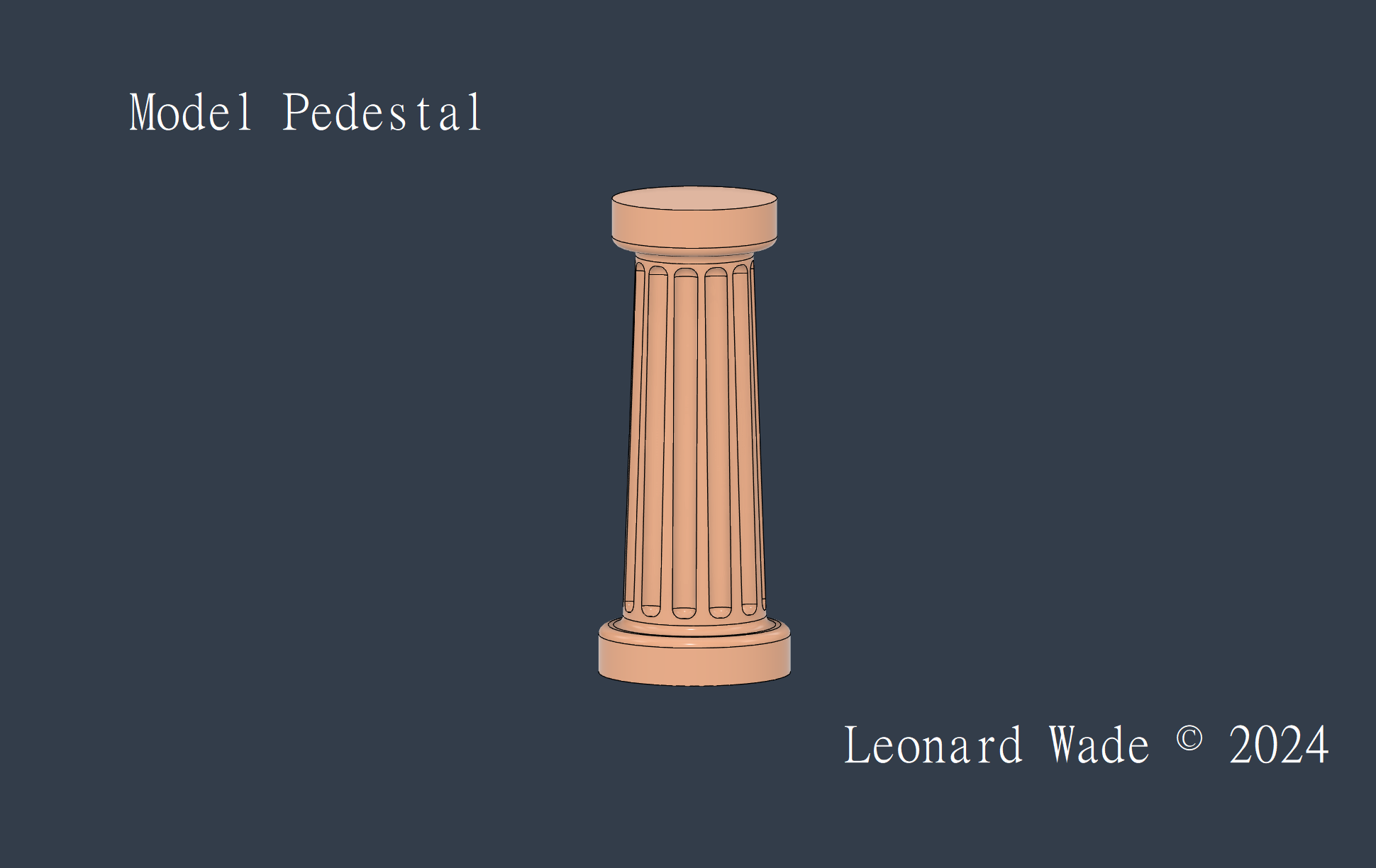 Model Pedestal by Leonard | Download free STL model | Printables.com