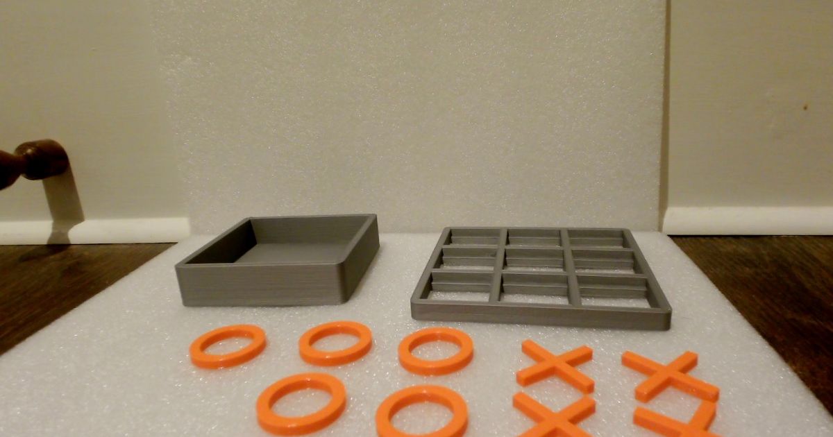 Tic Tac Toe by 3DPrinterPro | Download free STL model | Printables.com