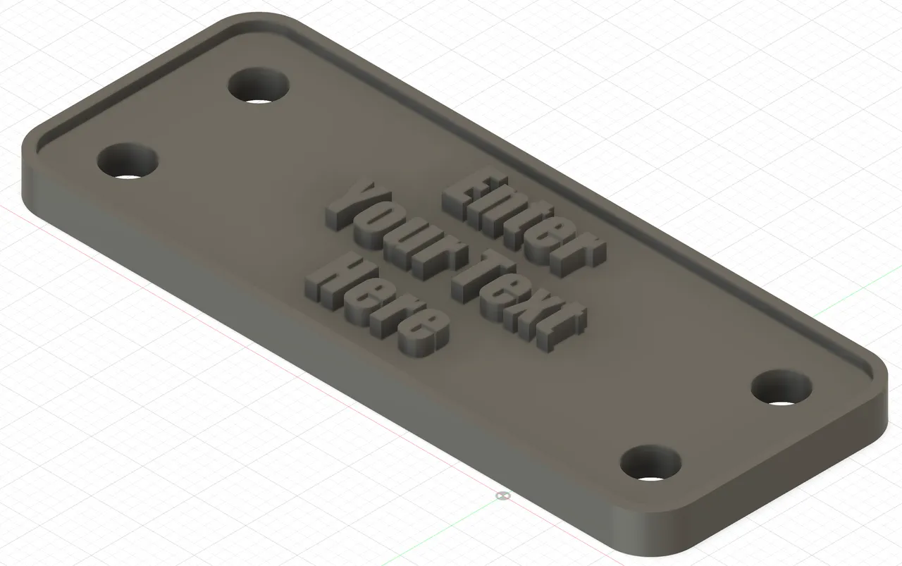 Vex IQ Robotics Trophy Plate (Center) by lookowt | Download free STL ...