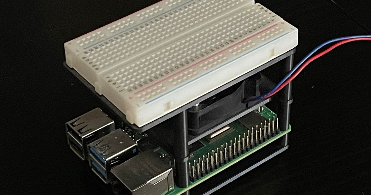 Raspberry Pi Breadboard Platform by aspiring_maker | Download free STL ... Raspberry Pi Breadboard Platform by aspiring_maker | Download free STL ...