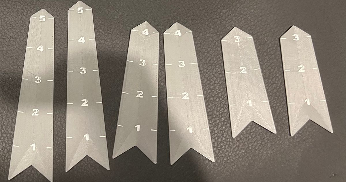 Gaming rulers by Sadet | Download free STL model | Printables.com